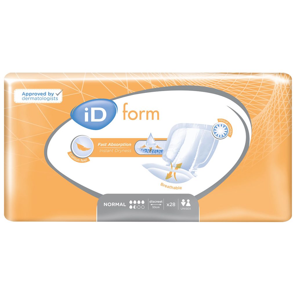 iD Form Normal discreet 4x28, Size 1, 4x28 St/Krt., grau - für mittlere ...
